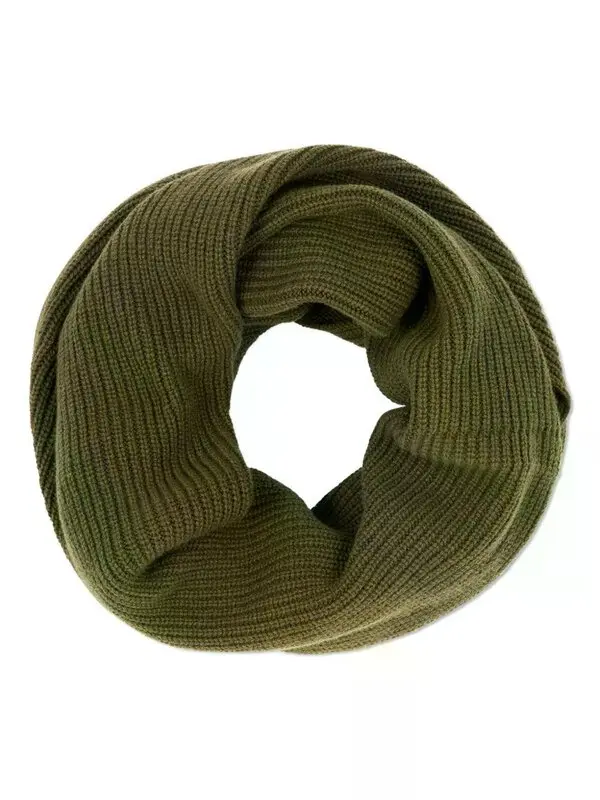 Eric Bompard Ribbed-knit Cashmere Snood - Green