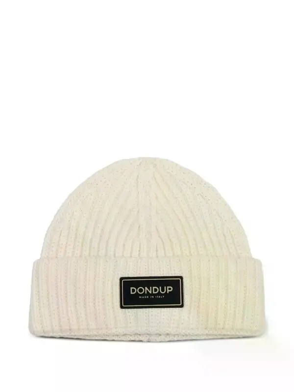 DONDUP Logo-patch Beanie - Neutrals