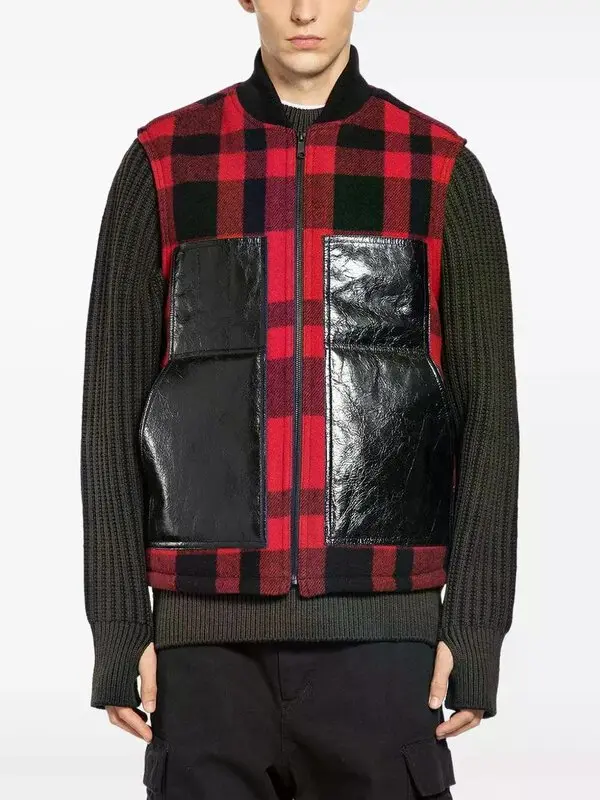 Junya Watanabe Panelled Vest - Black