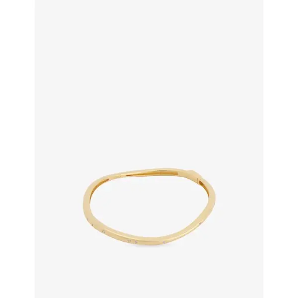 PDPAOLA Air Zirconia Bangle - Gold