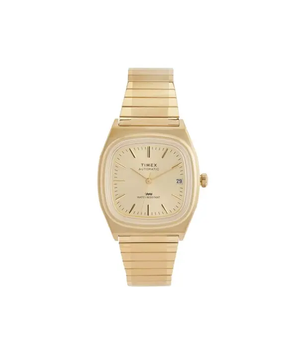 TIMEX Automatic 1983 E Line Reissue Stainless-steel Watch - Gold