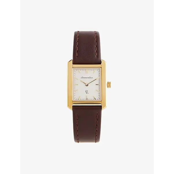 COMMONLINES Heritage Stainless Steel Quartz Watch - Gold / Brown
