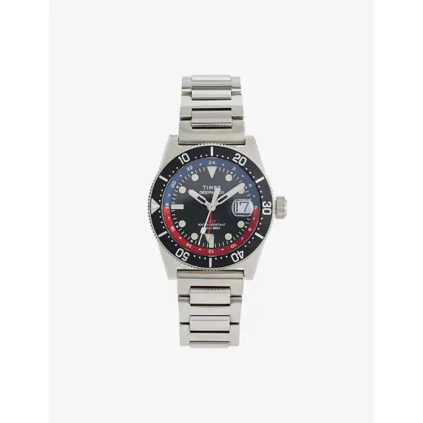 Timex Deepwater Reef Gmt Stainless-steel Watch - Black