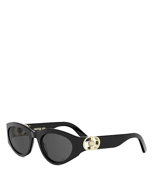Dior 30montaigne B7i Oval Sunglasses - Black/smoke