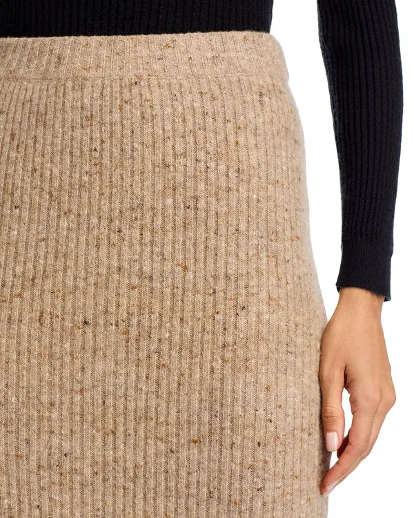 Co Wool Blend Ribbed Midi Skirt