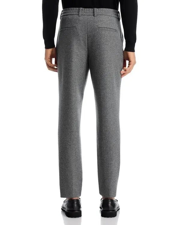 BOSS Tapered Fit Tech Flannel Jersey Jogger Pants - Medium Grey