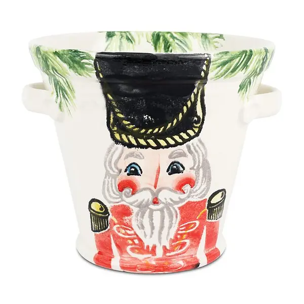 VIETRI Nutcrackers Ice Bucket - Red