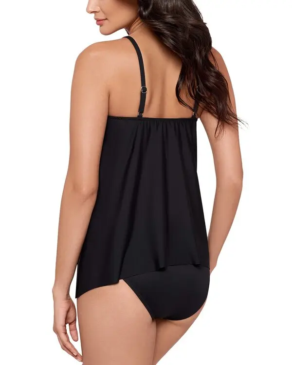 Miraclesuit Ombra Fiore Peephole Tankini Top