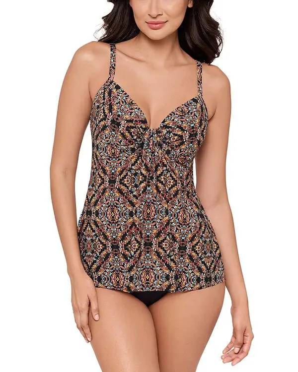 Miraclesuit Scandale Marina Tankini Top - Black/multi