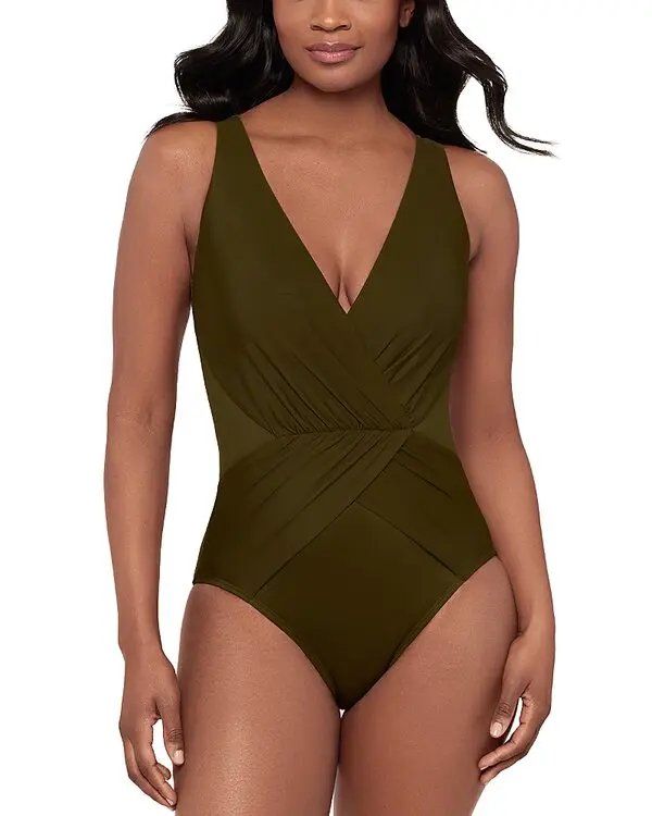 Miraclesuit Solid Ibiza One Piece Swimsuit - Nori