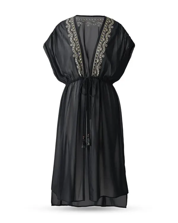 Miraclesuit Swim Cover-up Kimono - Black