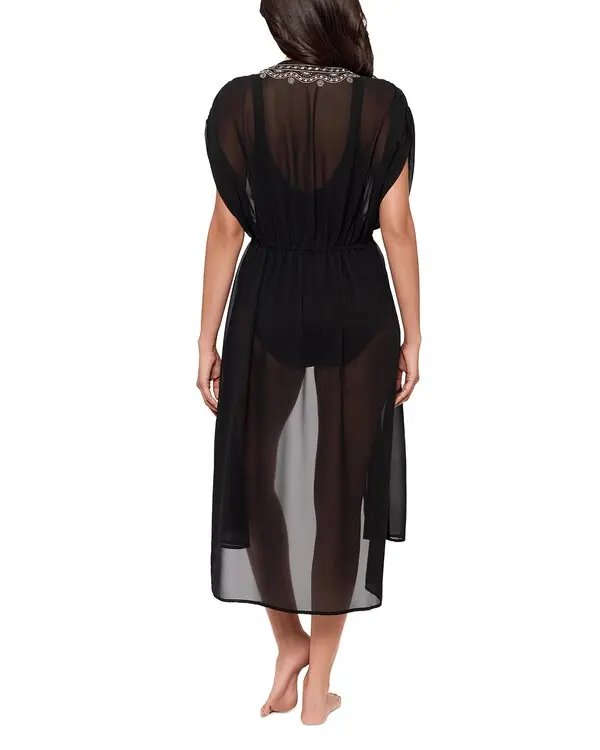 Miraclesuit Swim Cover-up Kimono - Black