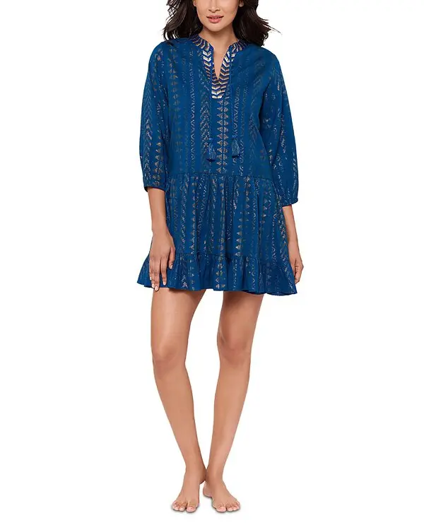 Miraclesuit Jacquard Swim Cover-up Beach Dress - Twilight
