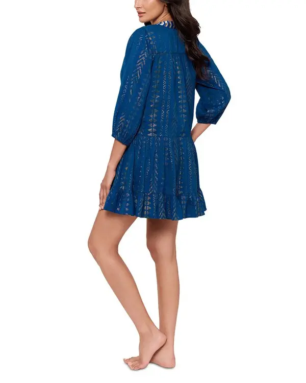 Miraclesuit Jacquard Swim Cover-up Beach Dress - Twilight
