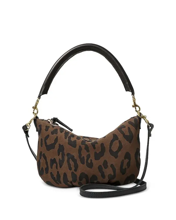 Clare V. Petit Moyen Leopard Print Bag