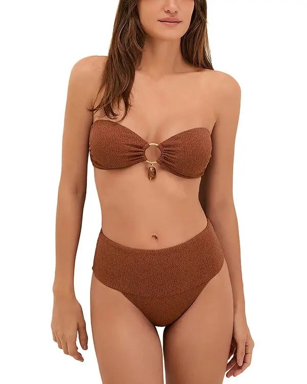 VIX PAULA HERMANNY Firenze Olivia Bandeau Bikini Top - Brown