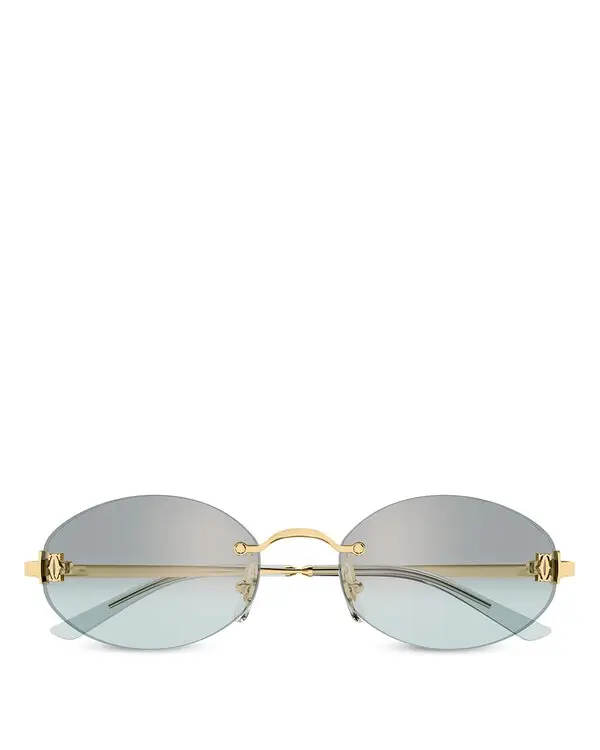 CARTIER Oval Sunglasses 55mm
