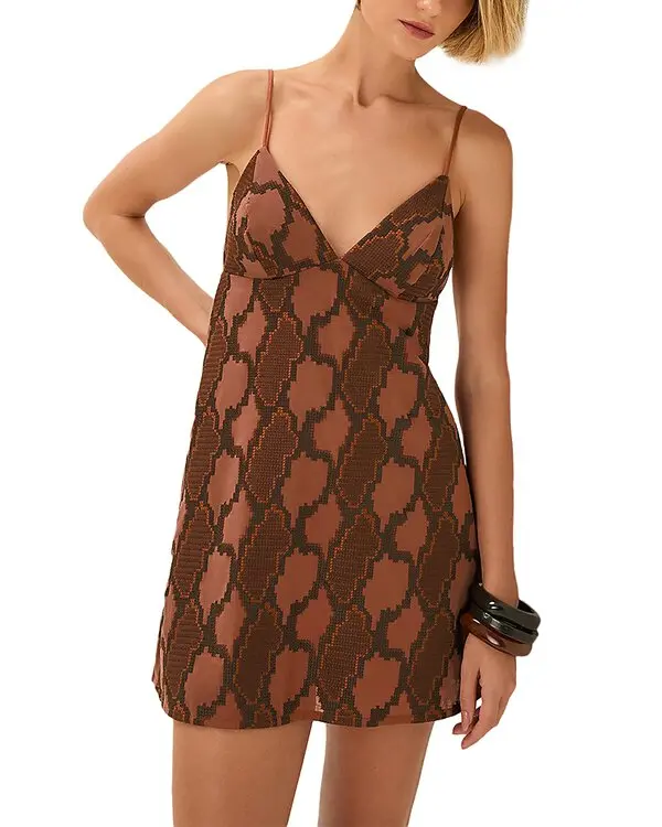 VIX PAULA HERMANNY Coen Mini Dress - Brown