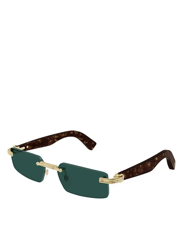 CARTIER Premiere De 24k Plated Sunglasses - Gold