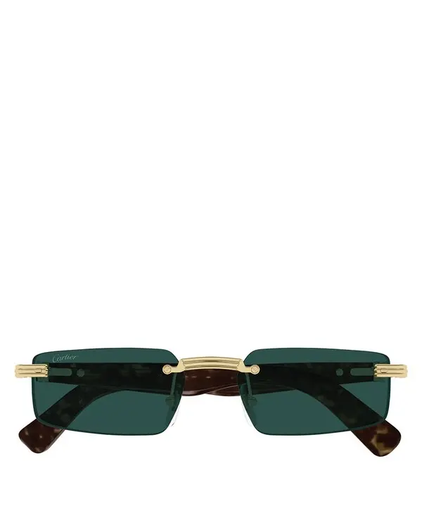 CARTIER Premiere De 24k Plated Sunglasses