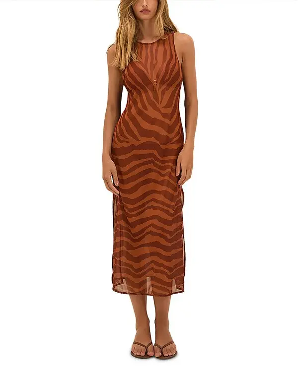 VIX PAULA HERMANNY Sundown Twist Dress Swim Cover-up - Multi