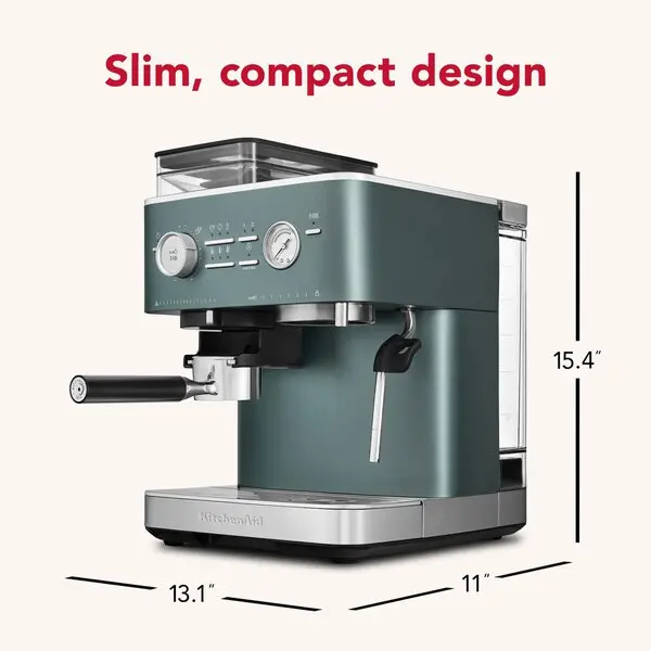 KITCHENAID Semi Automatic Espresso Machine With Burr Grinder