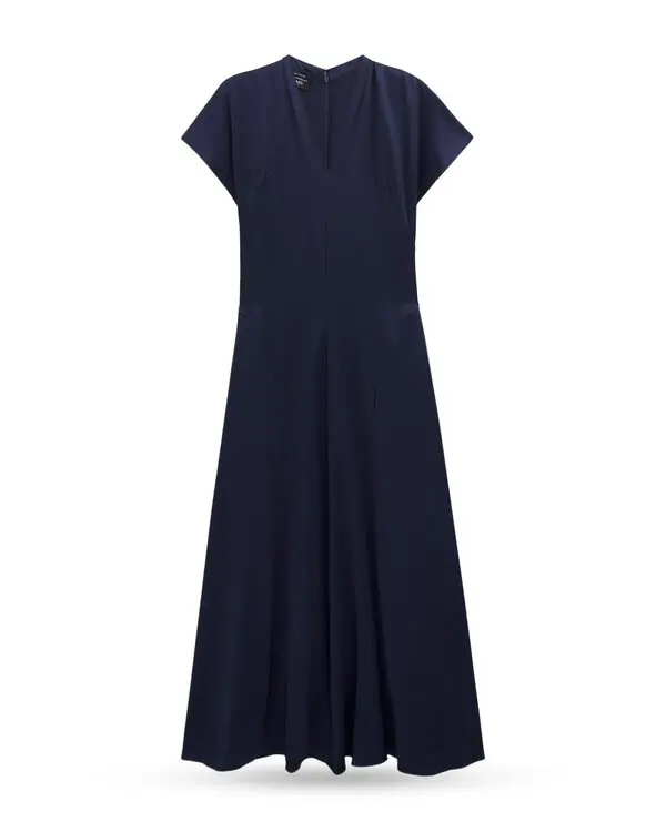 HOBBS LONDON Grace Fit & Flare Satin Dress
