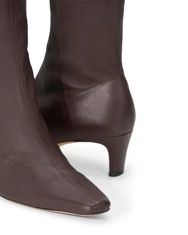 Staud Wally Sock Ankle Boots - Espresso