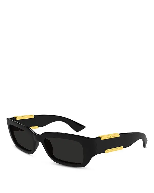 Bottega Veneta Rectangular Sunglasses 53mm - Black