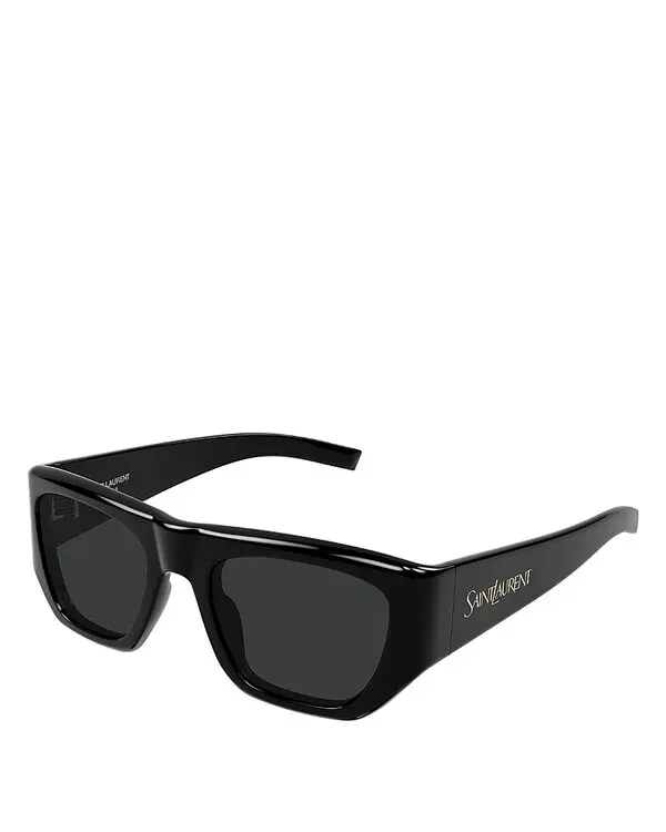 Saint Laurent Rectangular Sunglasses, 52mm - Black