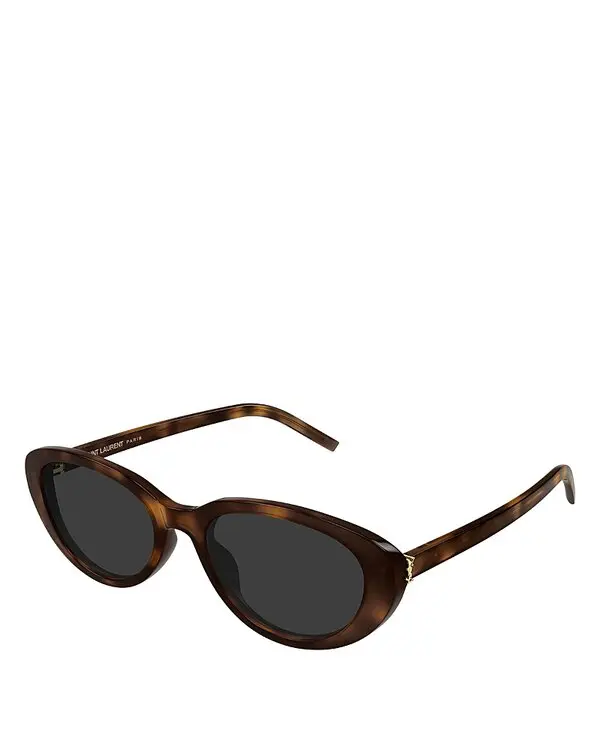 Saint Laurent Oval Sunglasses - Avana