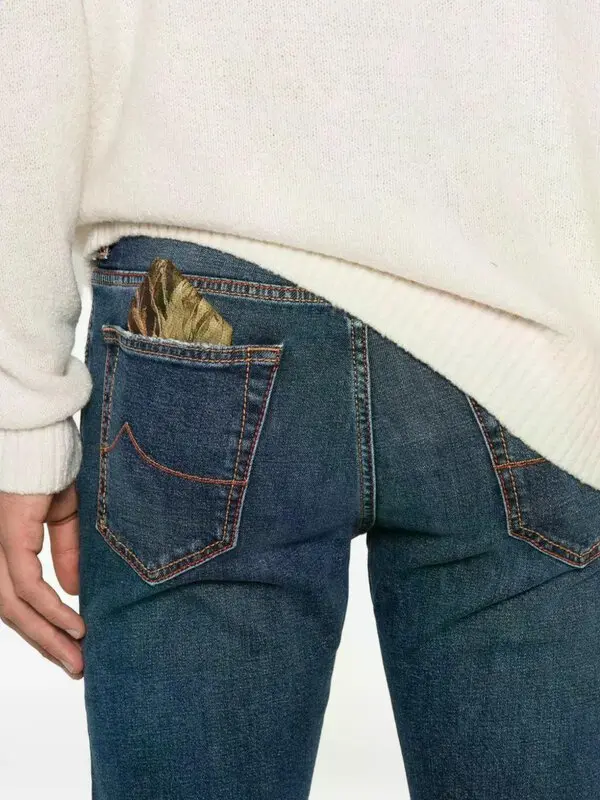Jacob Cohen Logo-motif Jeans - Blue