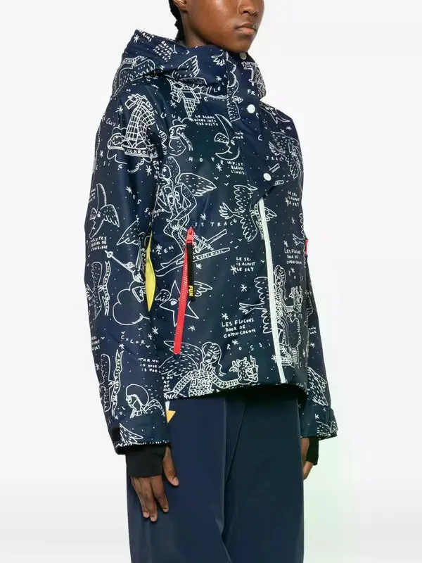 Rossignol Constellation-print Hooded Ski Jacket