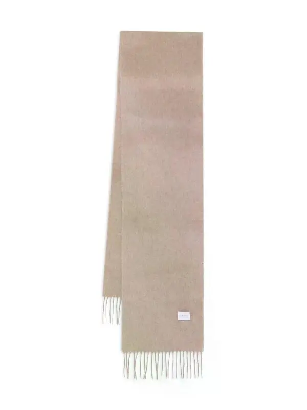 Sunspel Cashmere Fringed Scarf - Neutrals