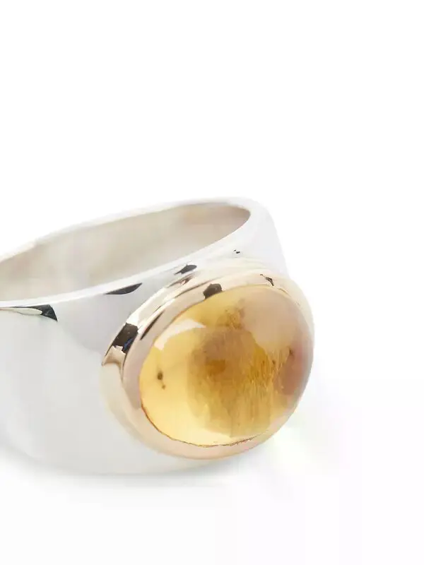 PEARLS BEFORE SWINE Citrine Gemstone Inlay Ring