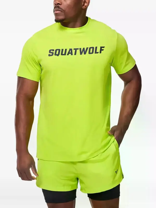SQUATWOLF Wordmark Regular T-shirt - Yellow