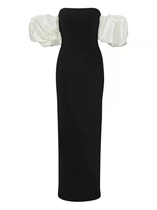 ROTATE BY BIRGER CHRISTENSEN Maxi Dress With Puff Sleeves