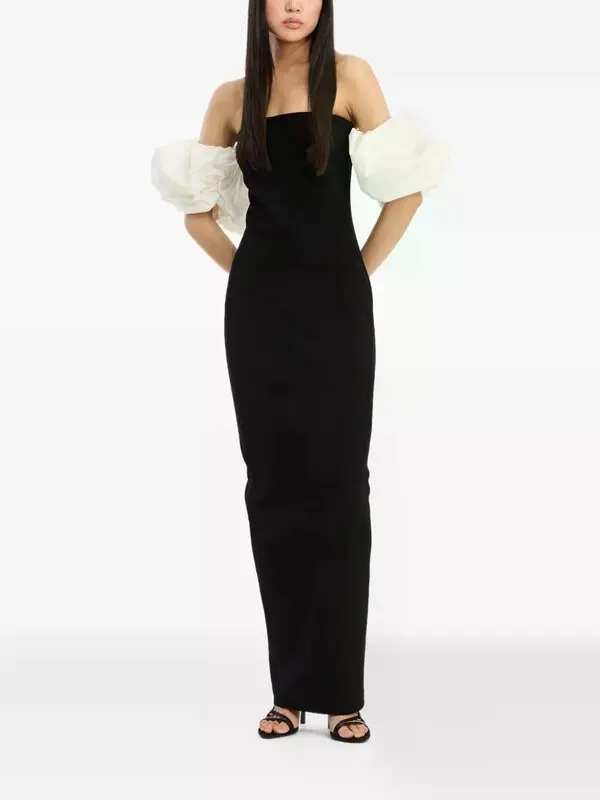 ROTATE BY BIRGER CHRISTENSEN Maxi Dress With Puff Sleeves