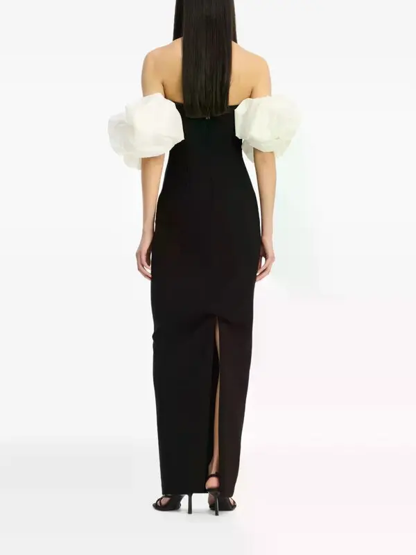ROTATE BY BIRGER CHRISTENSEN Maxi Dress With Puff Sleeves