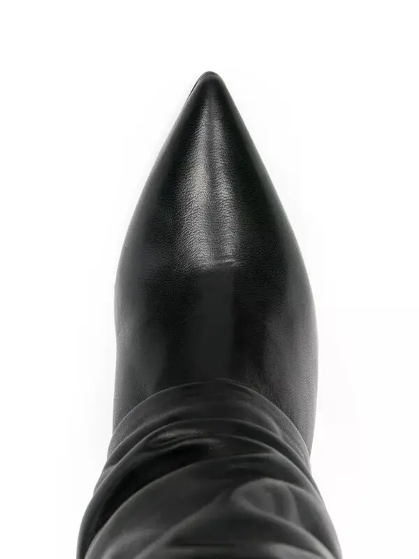 THE SELLER 80mm Leather Wedge Boots