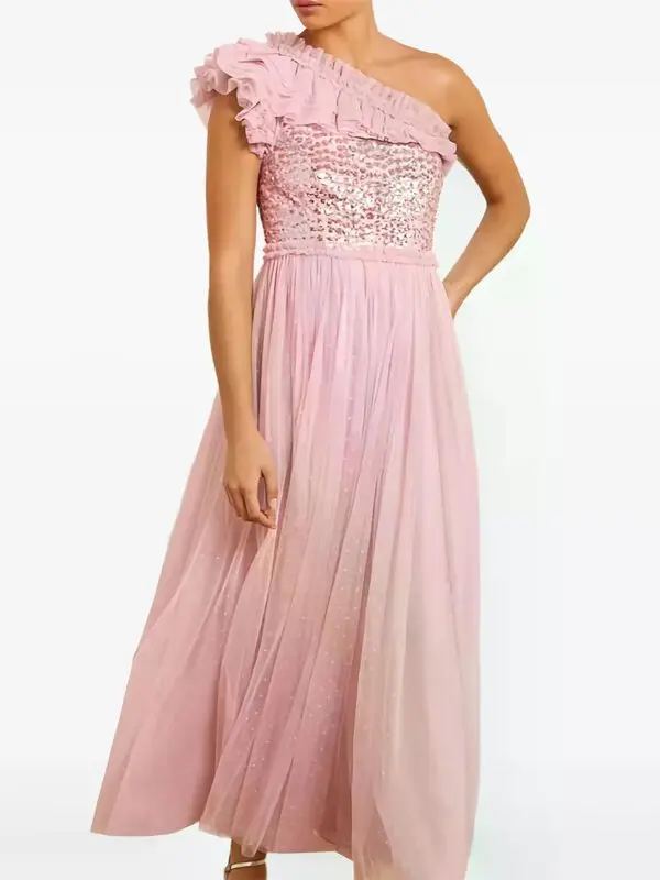 NEEDLE & THREAD Sequin Ruffled Gown