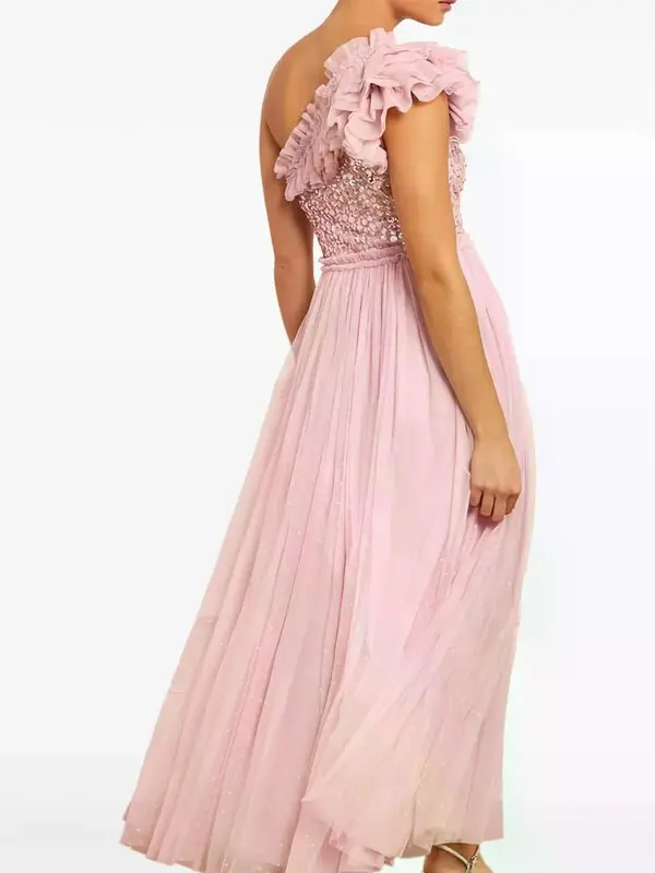NEEDLE & THREAD Sequin Ruffled Gown
