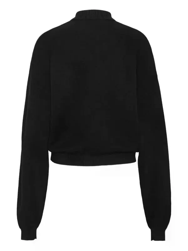 ROTATE BY BIRGER CHRISTENSEN Long-sleeve Polo Shirt - Black