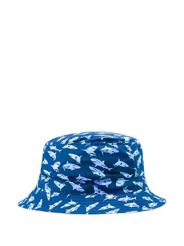 Paul & Shark Shark-print Bucket Hat - Blue