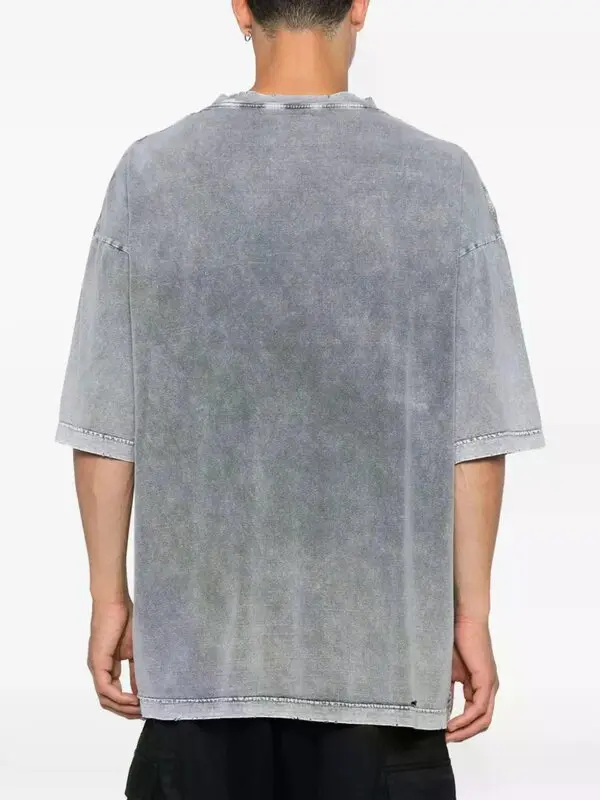 Mihara Yasuhiro Chest-pocket Bleached T-shirt - Grey