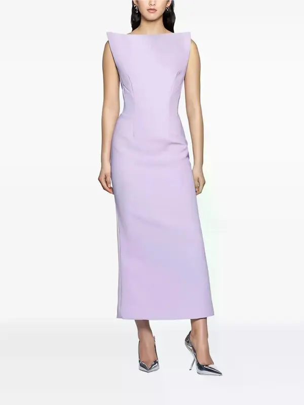 Maticevski Shoulder-pads Split Midi Dress