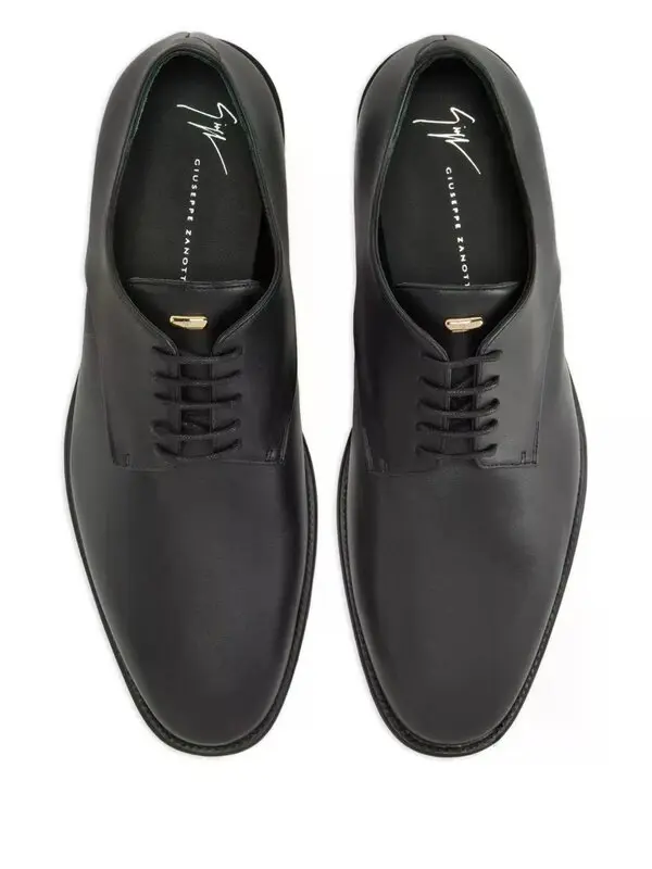 Giuseppe Zanotti Leather Lace-Up Oxford Shoes - Black  display picture 2