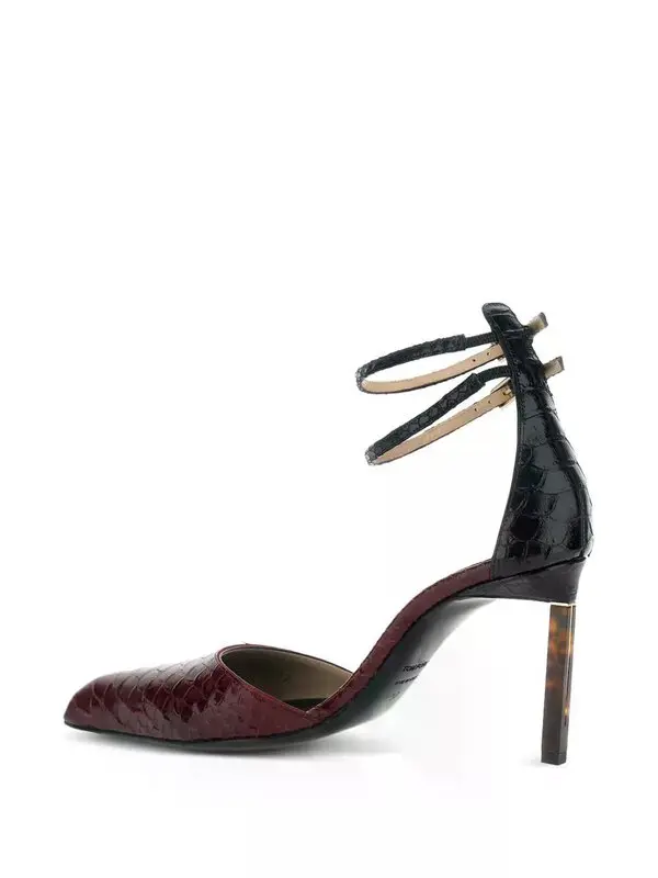 TOM FORD Ankle Strap Stiletto Heel Pumps - Red