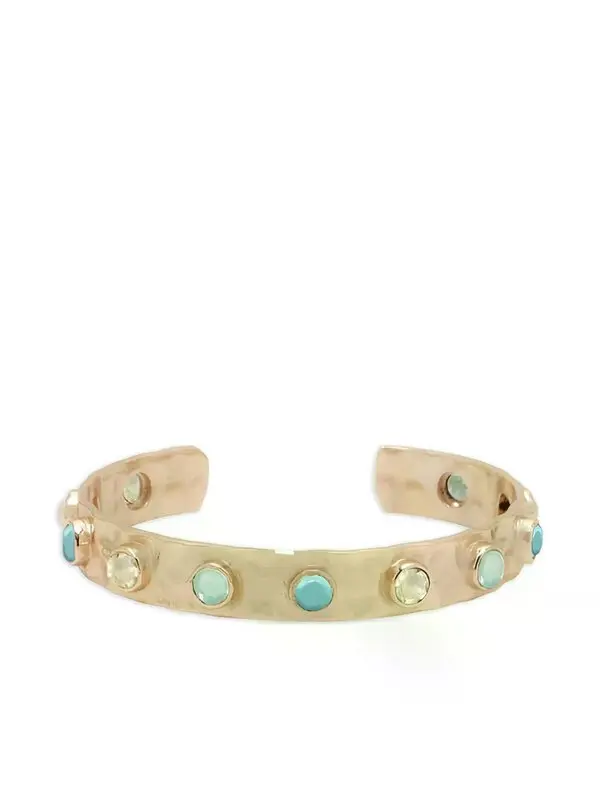 ATELIER MON Aviva Aqua Cuff Bracelet - Gold