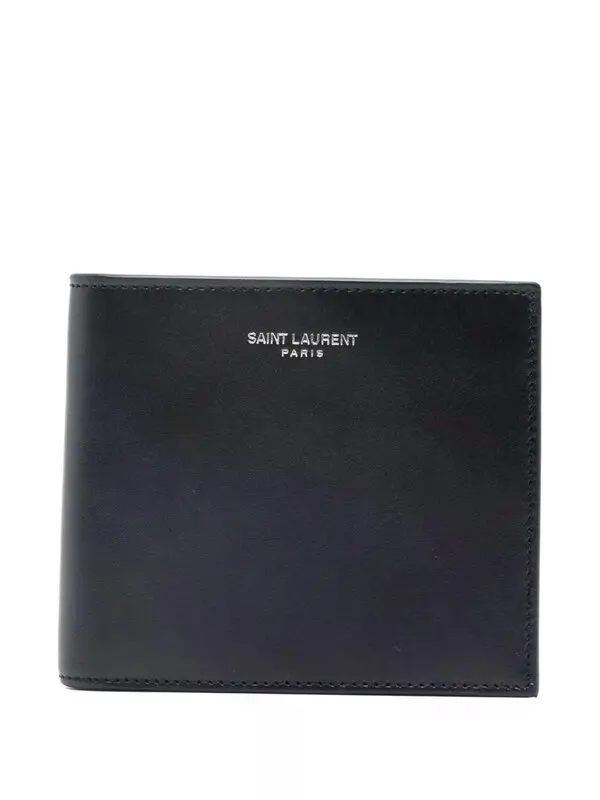 Saint Laurent Logo-motif Wallet - Blue